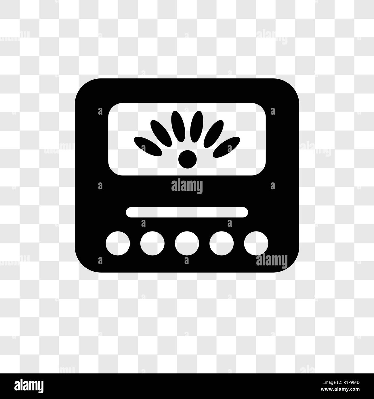 Scale vector icon isolated on transparent background, Scale ...