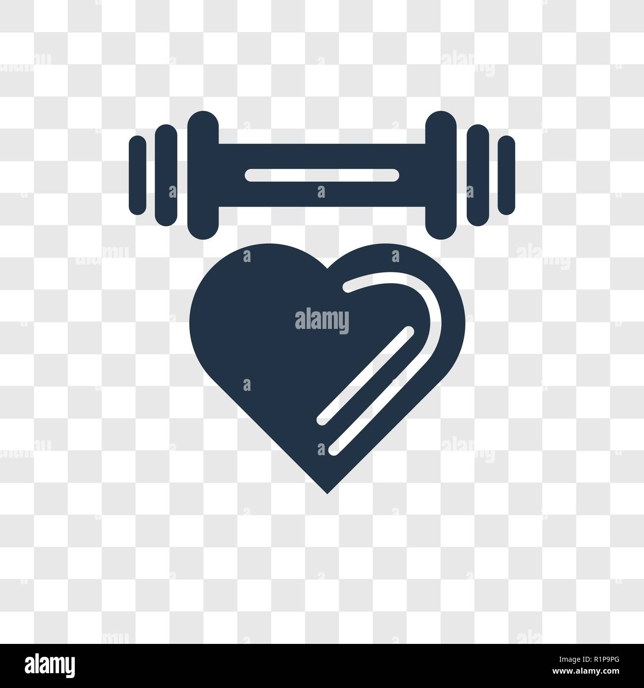 Dumbbell vector icon isolated on transparent background, Dumbbell transparency logo concept ...