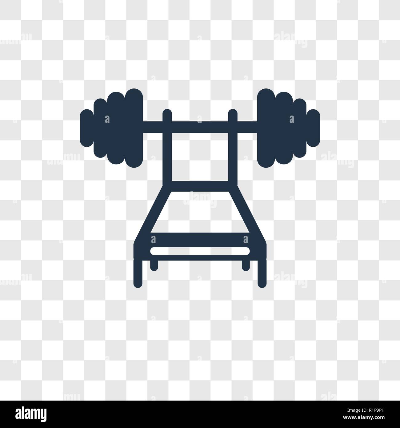 Weightlifting vector icon isolated on transparent background ...