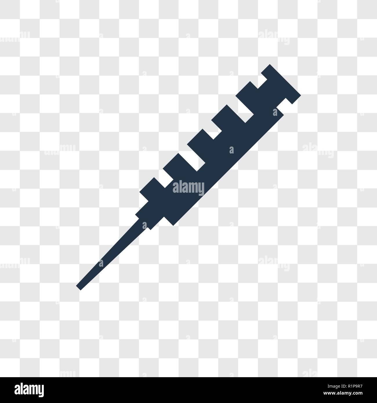 Syringe vector icon isolated on transparent background, Syringe ...