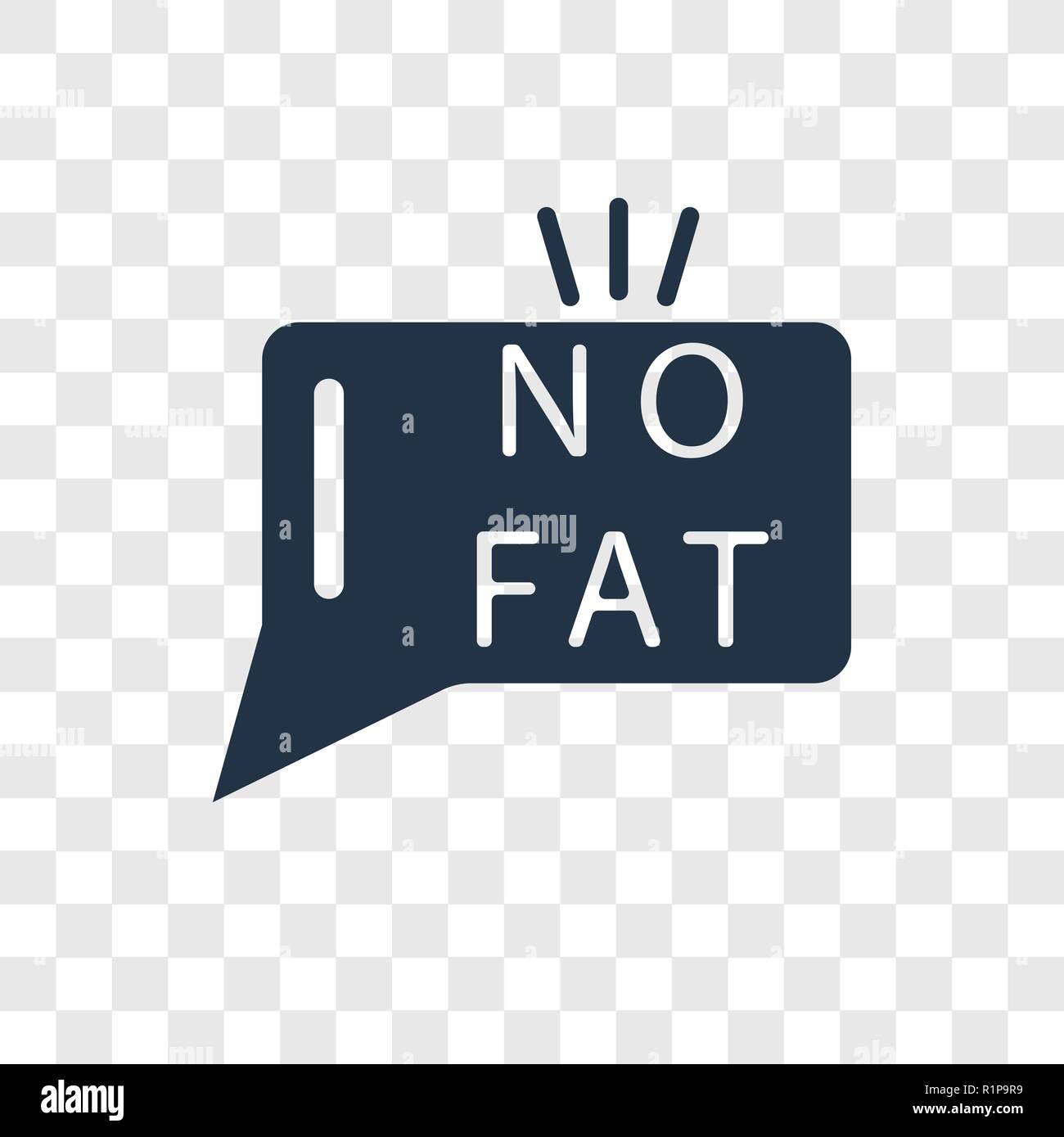 Fat vector icon isolated on transparent background, Fat transparency ...