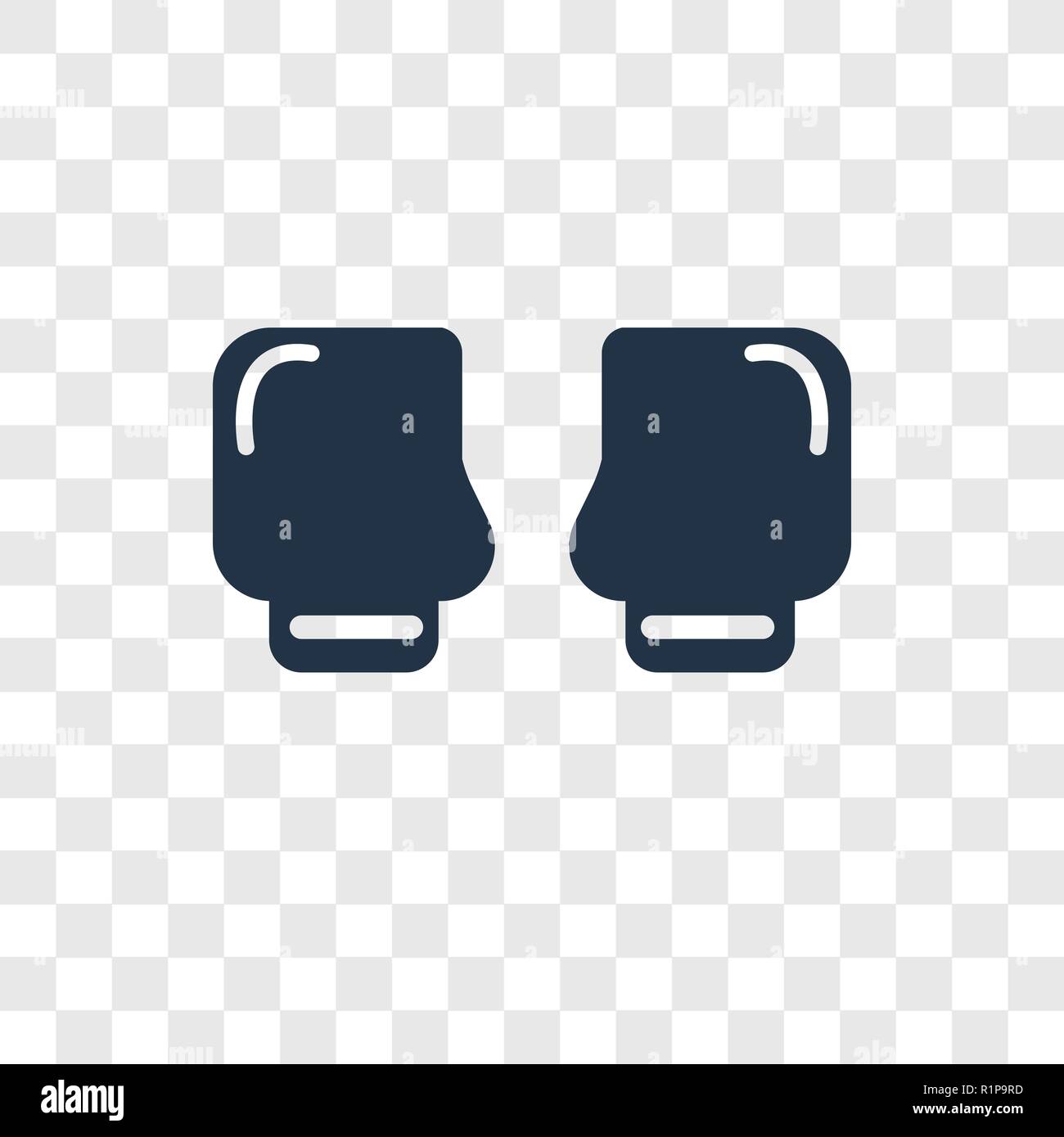 Gloves vector icon isolated on transparent background, Gloves ...