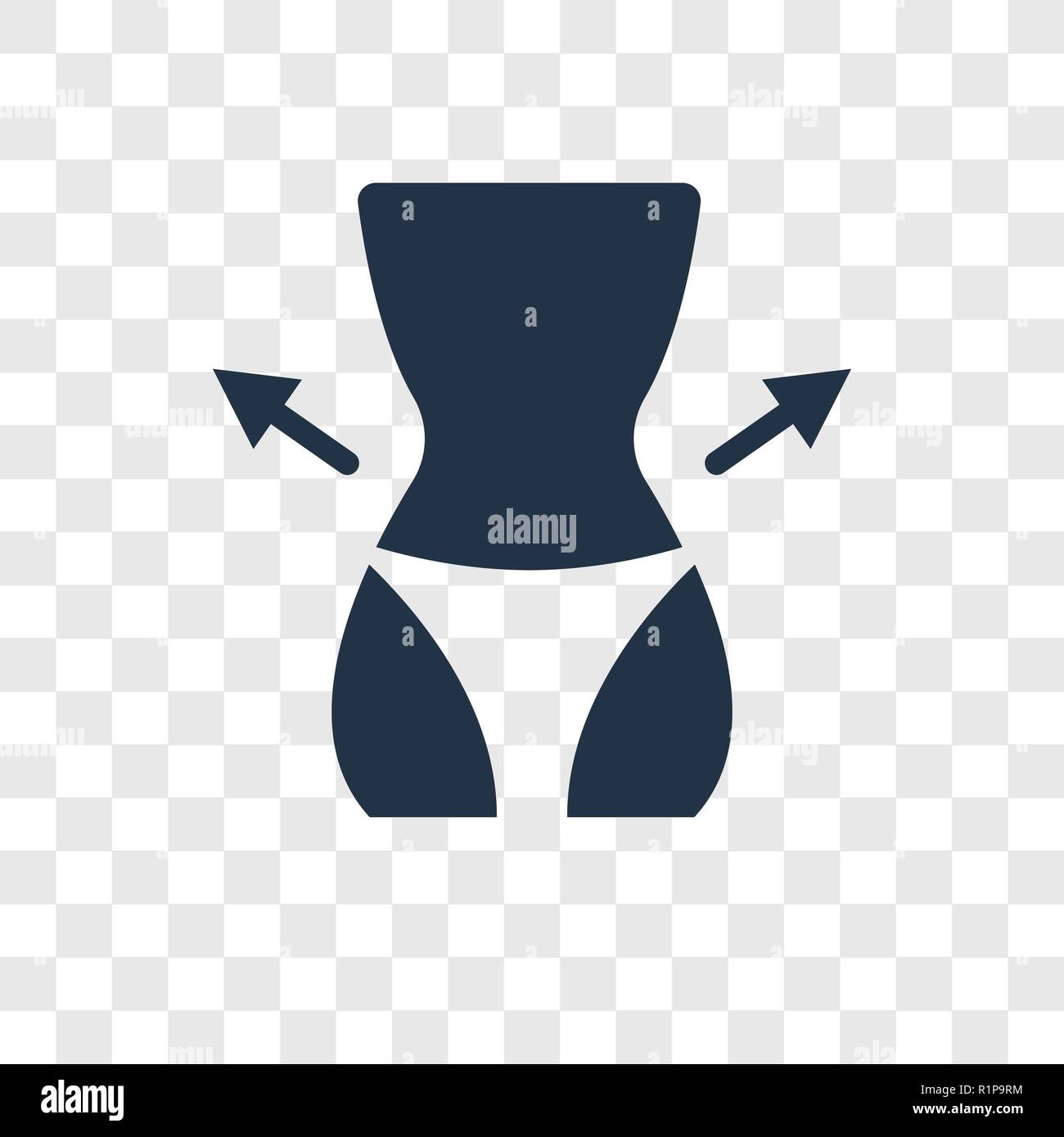 Body vector icon isolated on transparent background, Body transparency ...