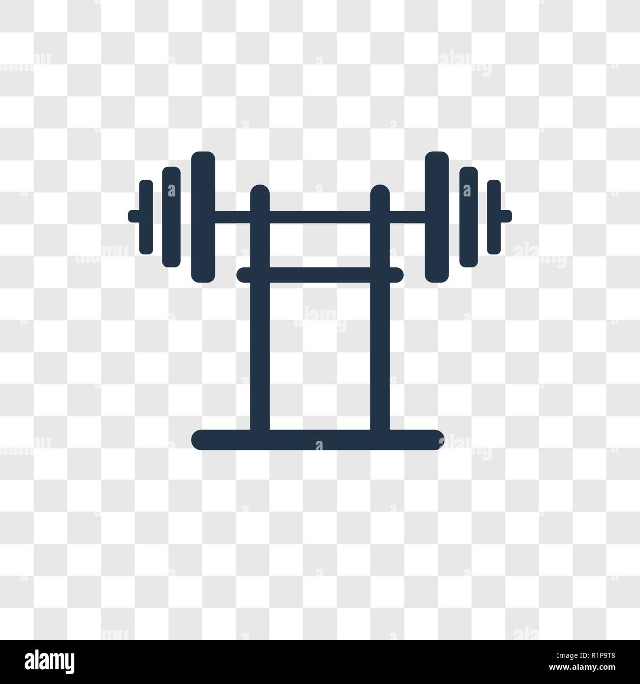 Dumbbell vector icon isolated on transparent background, Dumbbell transparency logo concept ...