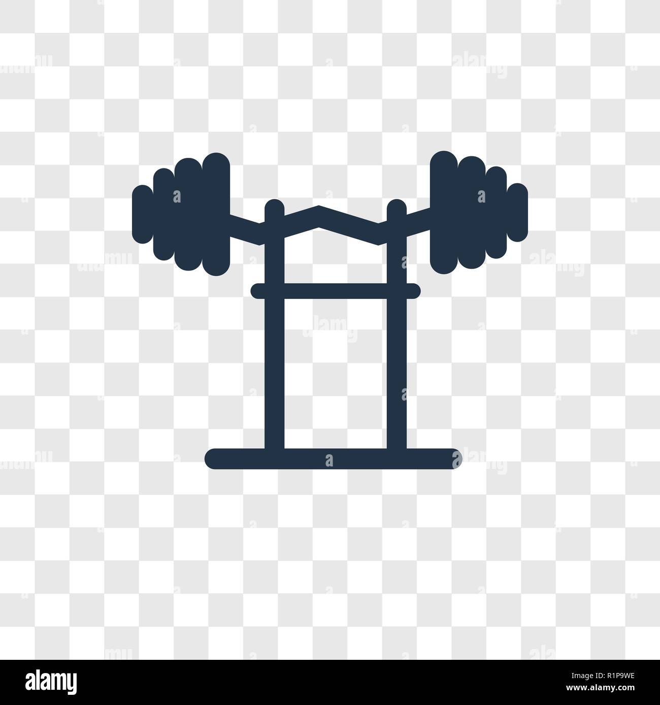 Dumbbell vector icon isolated on transparent background, Dumbbell transparency logo concept ...