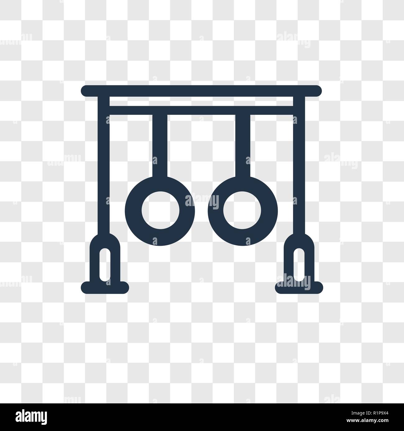 Rings vector icon isolated on transparent background, Rings ...