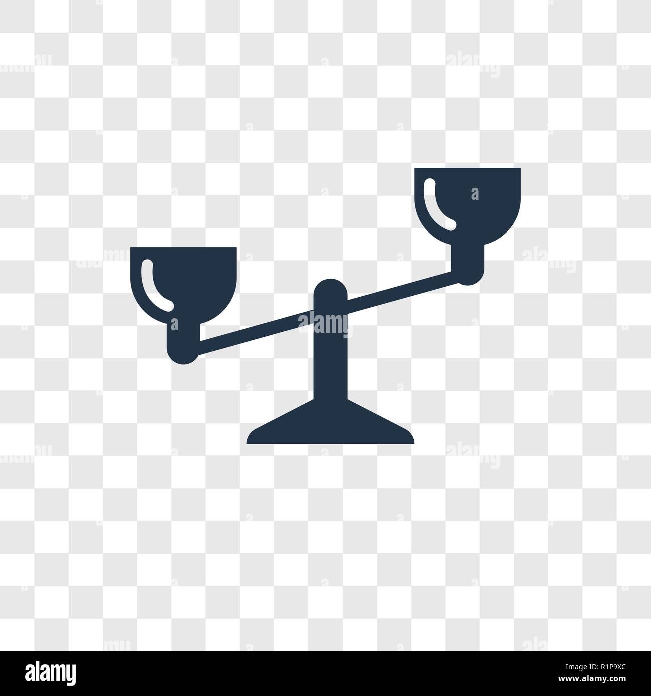 Scale vector icon isolated on transparent background, Scale ...