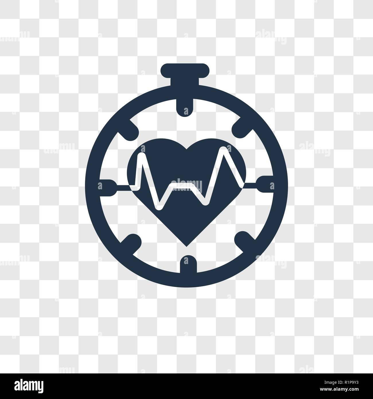 Pulse vector icon isolated on transparent background, Pulse ...