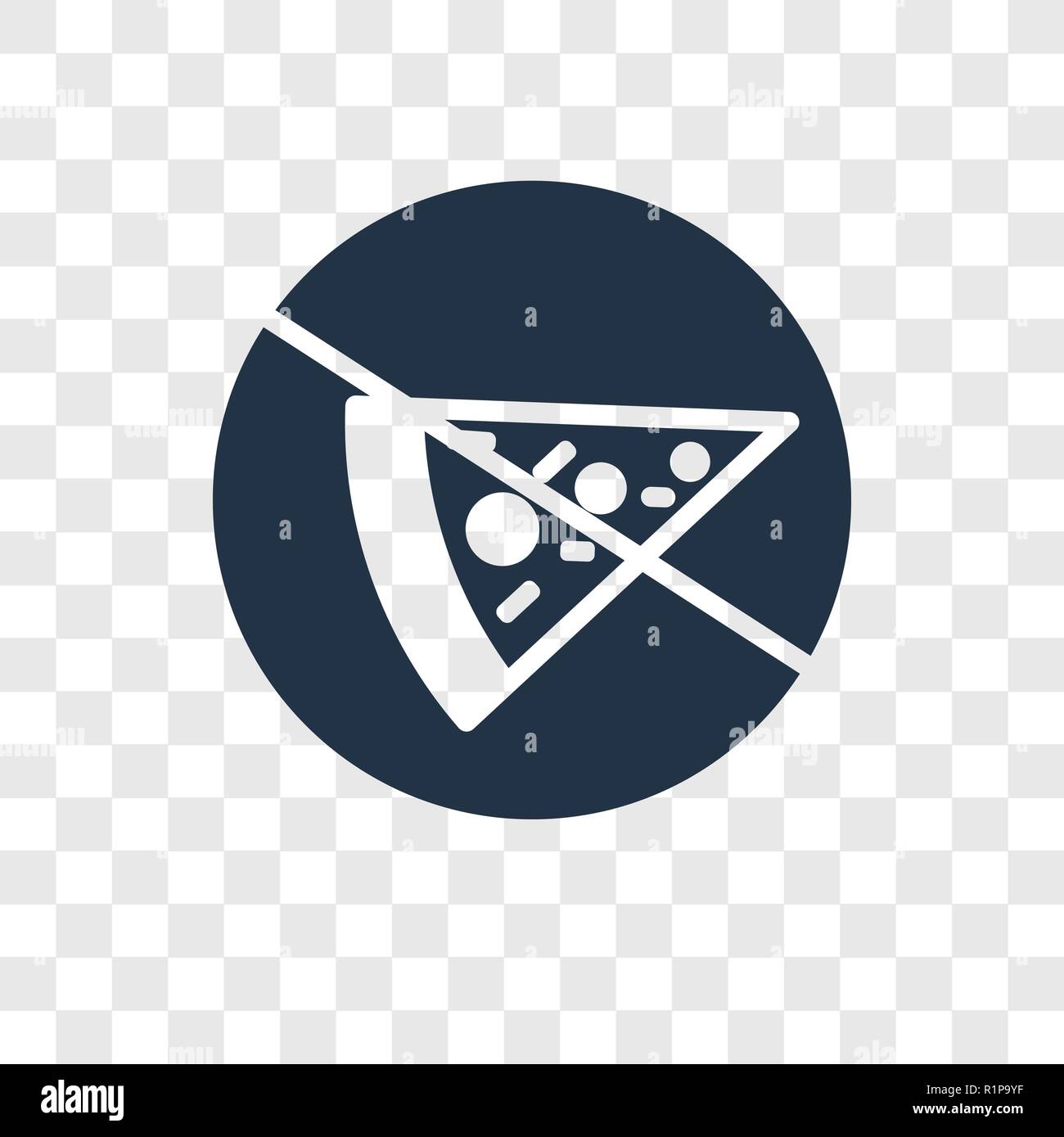 Pizza vector icon isolated on transparent background, Pizza ...