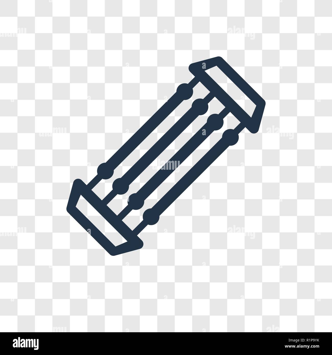 Chest expander vector icon isolated on transparent background, Chest ...