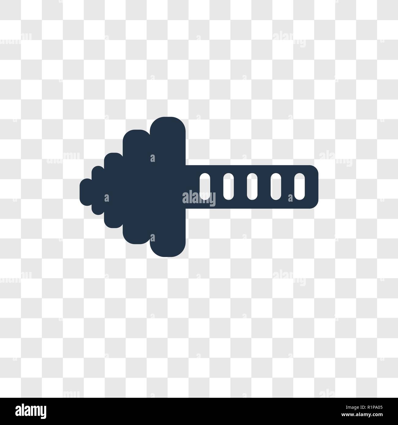 Dumbbell vector icon isolated on transparent background, Dumbbell transparency logo concept ...