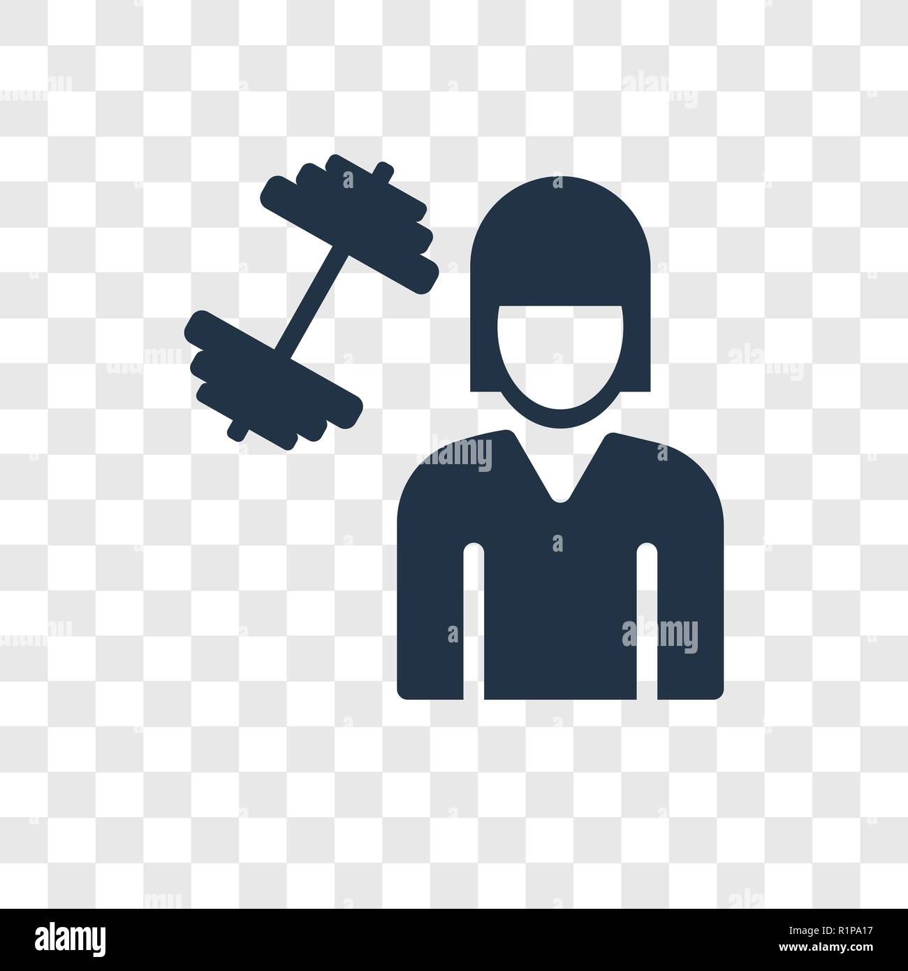 Girl vector icon isolated on transparent background, Girl transparency ...