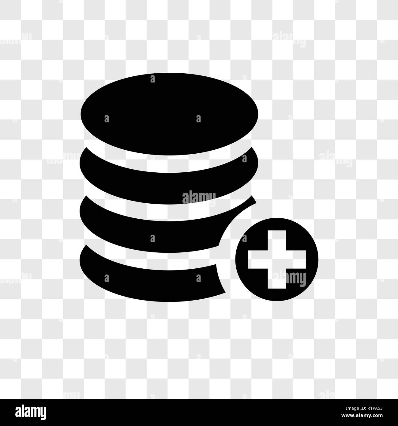 Data vector icon isolated on transparent background, Data transparency ...