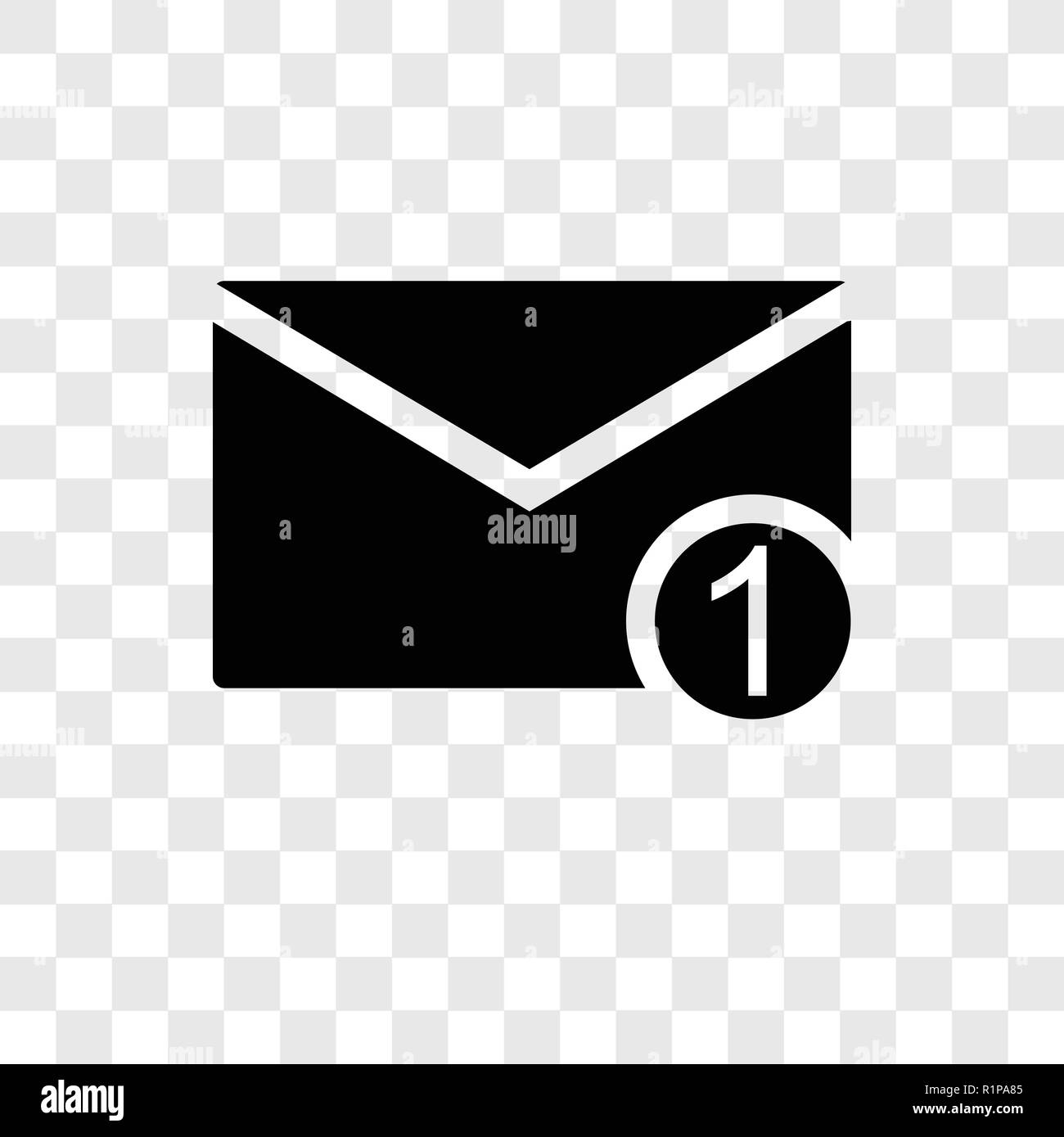 Email vector icon isolated on transparent background, Email ...