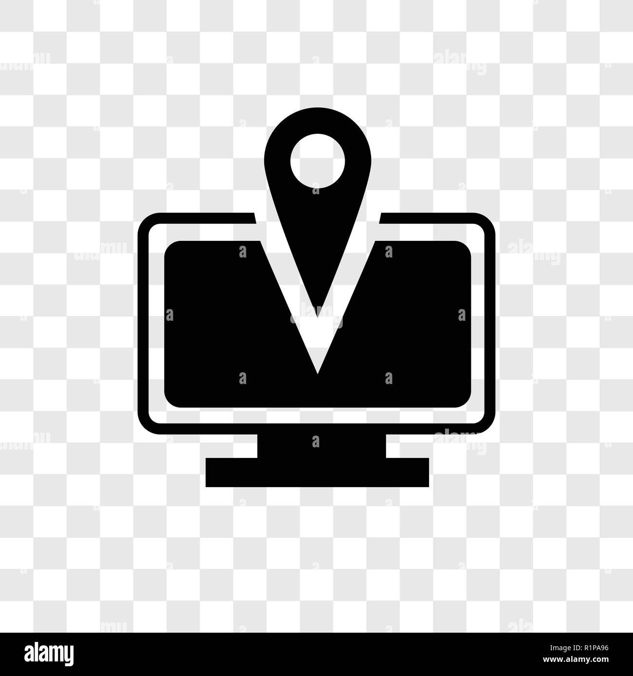 IP vector icon isolated on transparent background, IP transparency logo ...