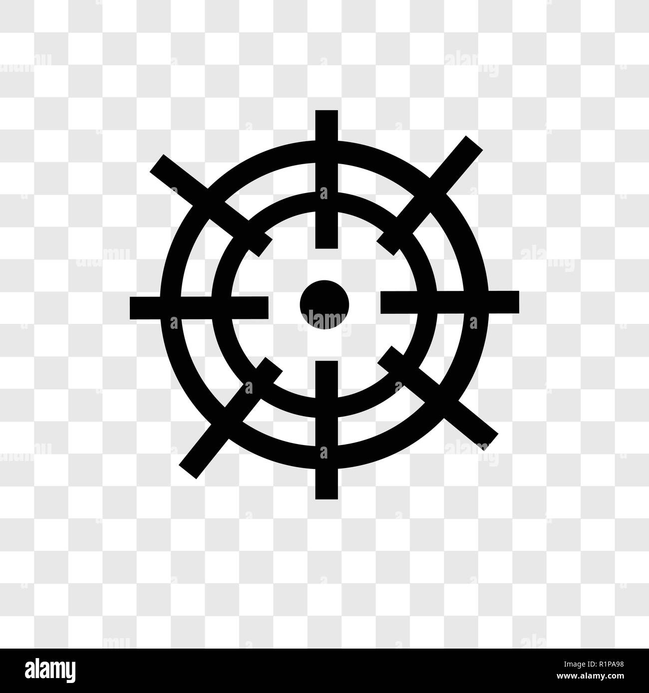 Goals vector icon isolated on transparent background, Goals ...