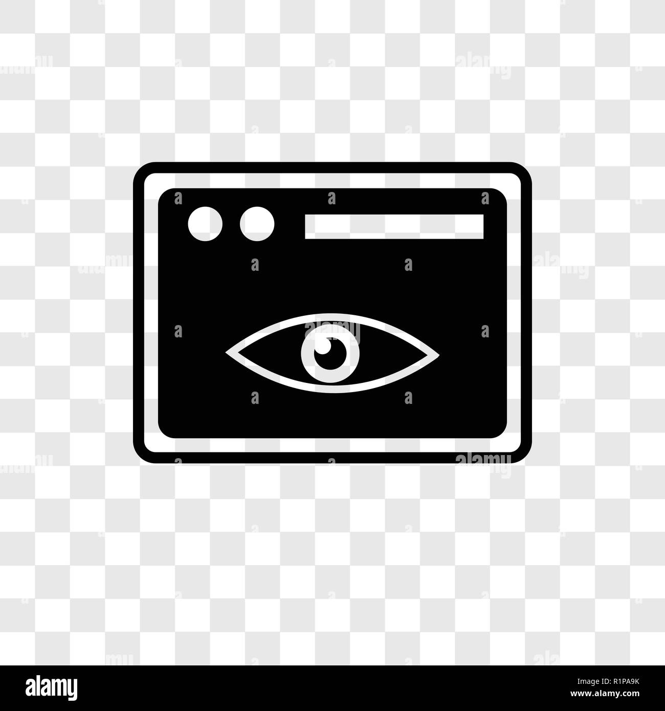 Page views vector icon isolated on transparent background, Page views ...