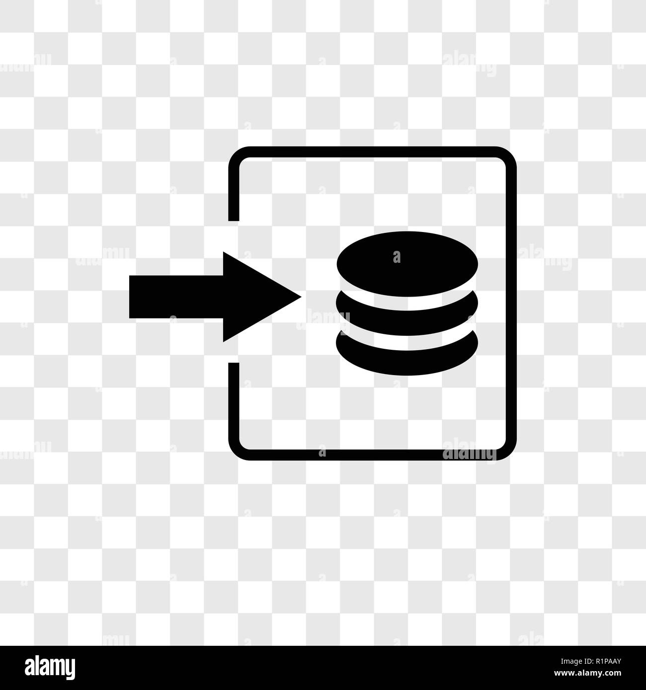 Log in vector icon isolated on transparent background, Log in ...