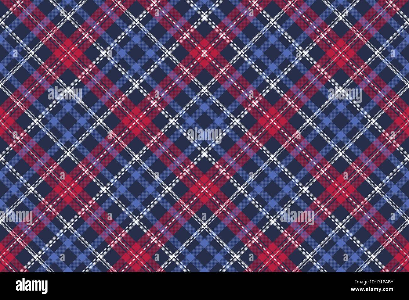 Blue pixel texture plaid seamless pattern. Vector illustration Stock ...