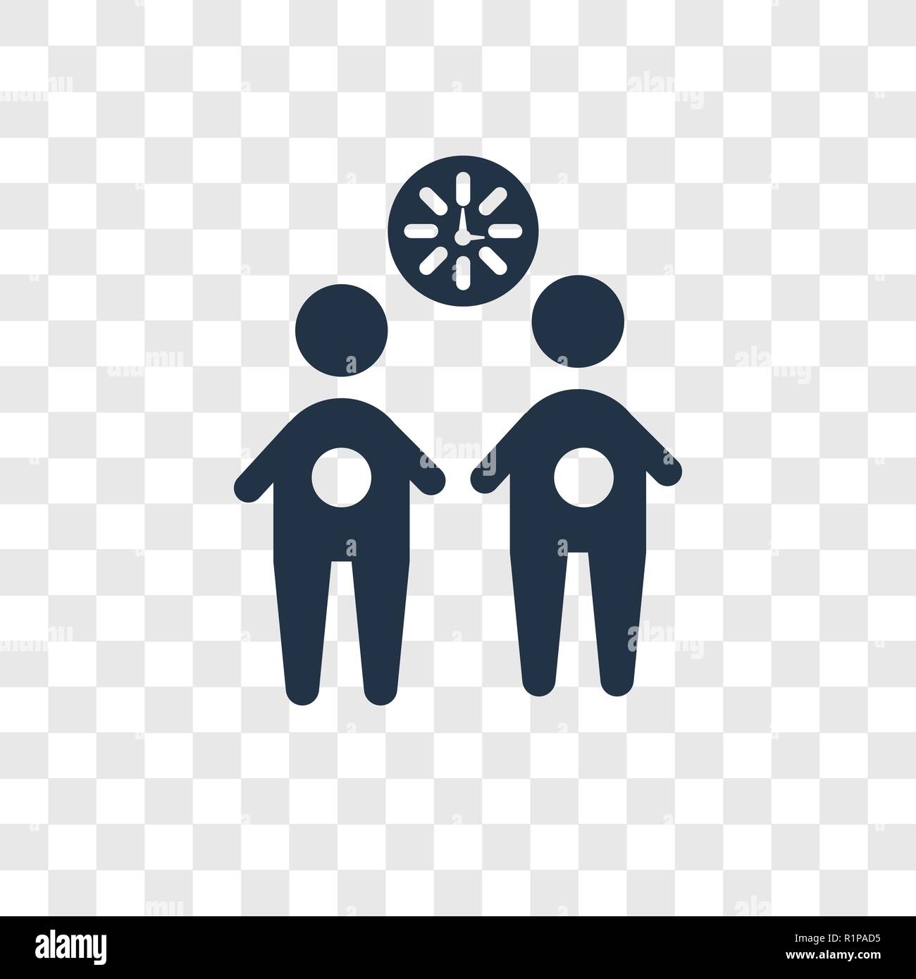 Waiting room vector icon isolated on transparent background, Waiting ...