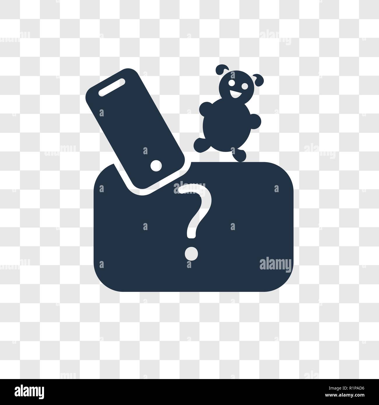 Lost items vector icon isolated on transparent background, Lost items ...