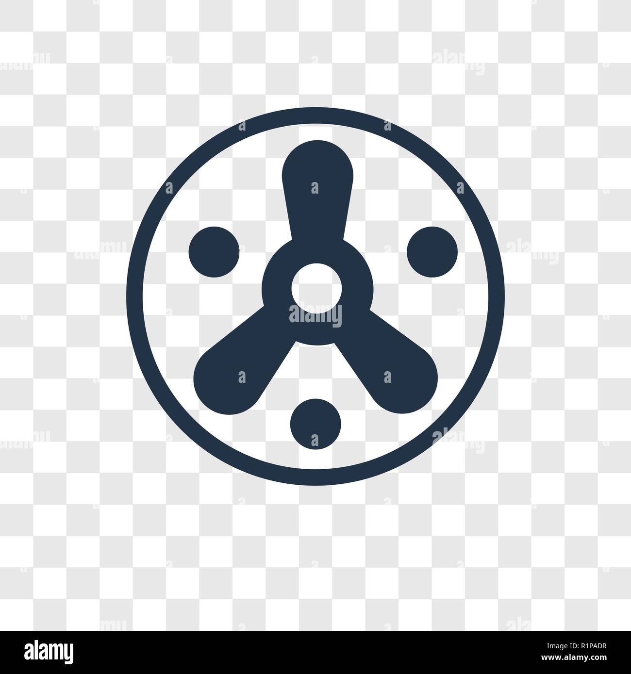 Nuclear vector icon isolated on transparent background, Nuclear ...
