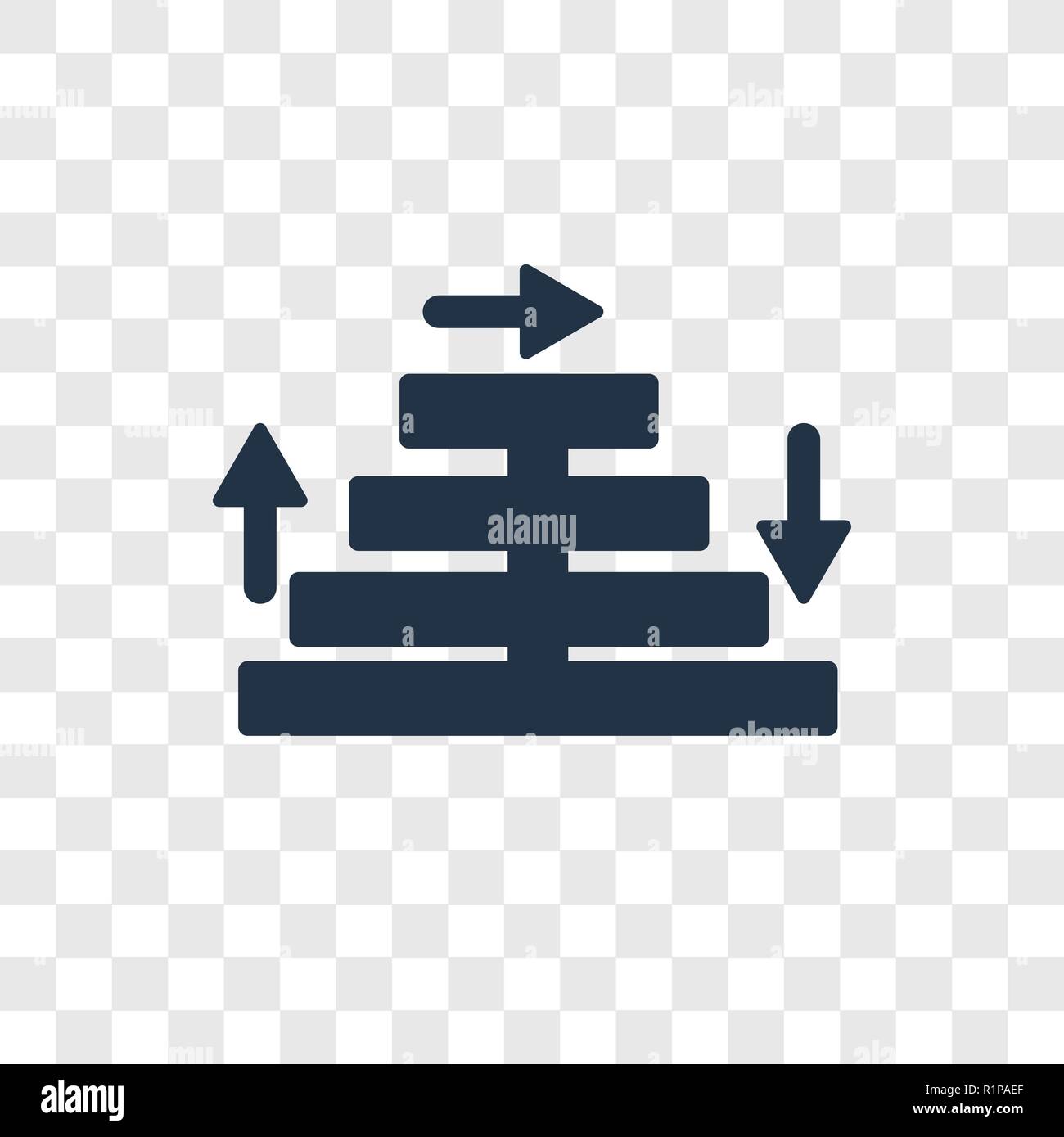 Stairs vector icon isolated on transparent background, Stairs ...