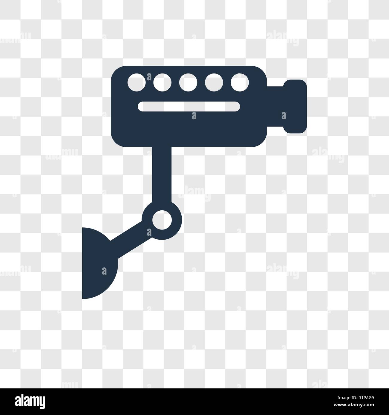 Cctv vector icon isolated on transparent background, Cctv transparency ...