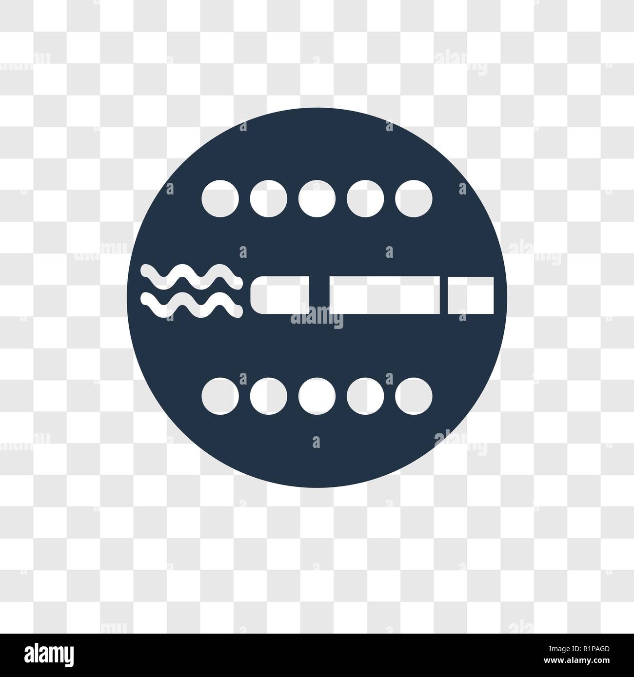 Smoking vector icon isolated on transparent background, Smoking ...