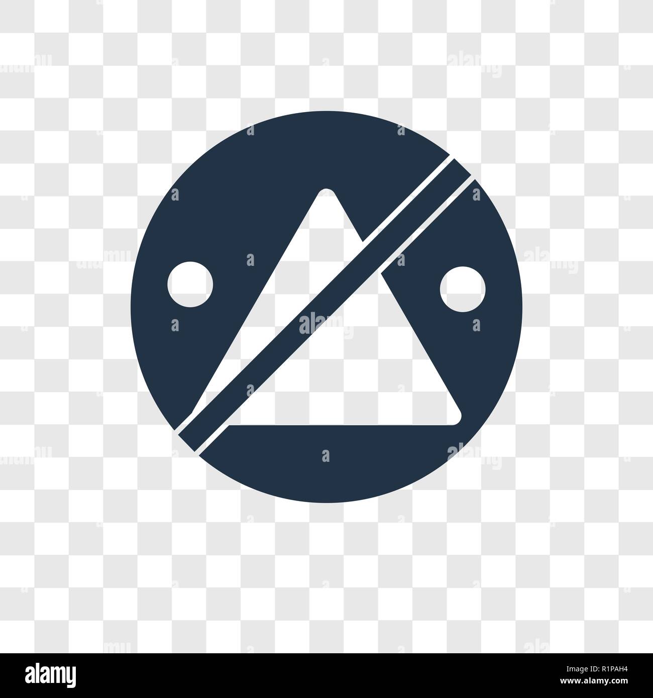 No bleaching vector icon isolated on transparent background, No ...