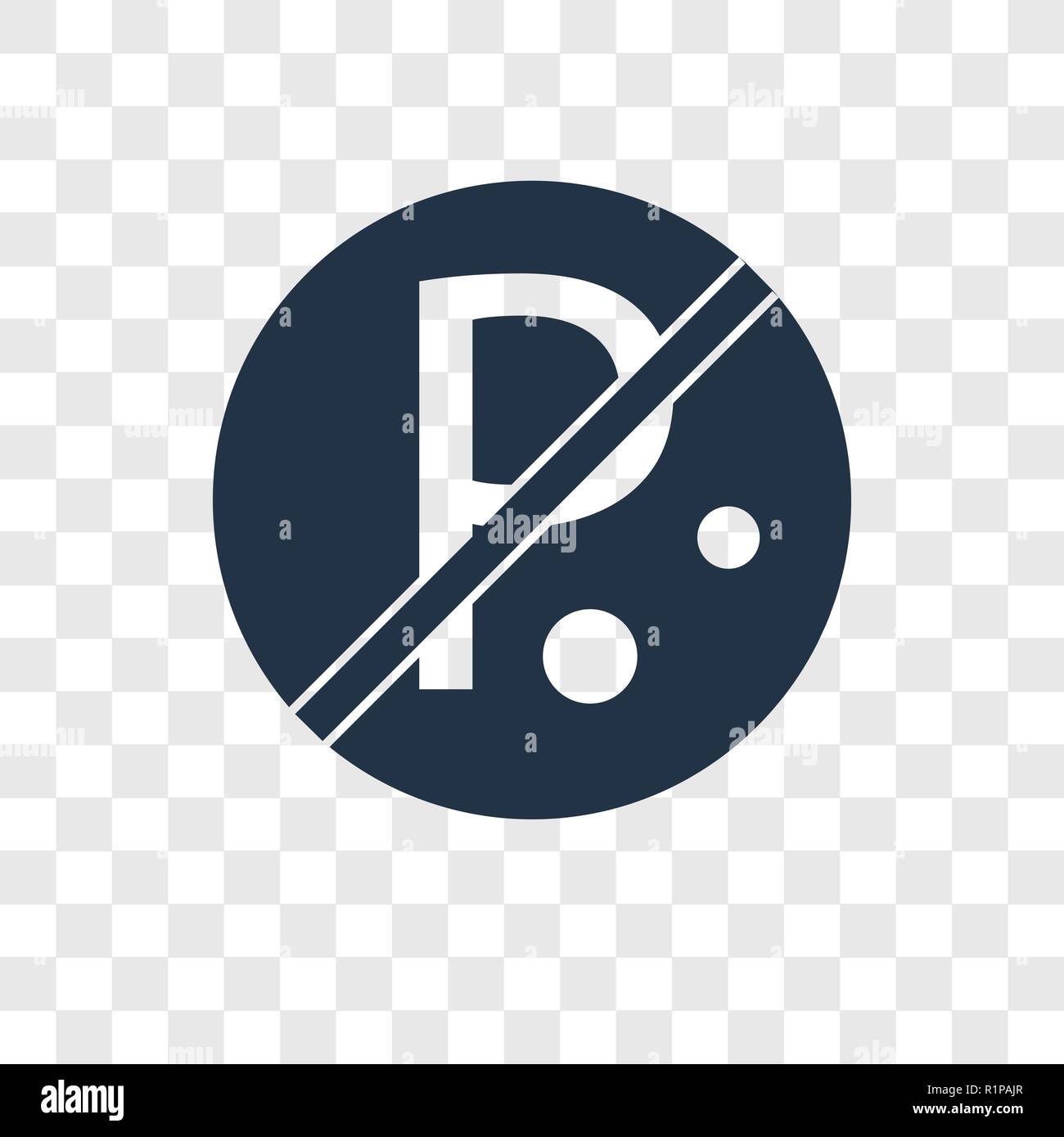 Parking vector icon isolated on transparent background, Parking ...