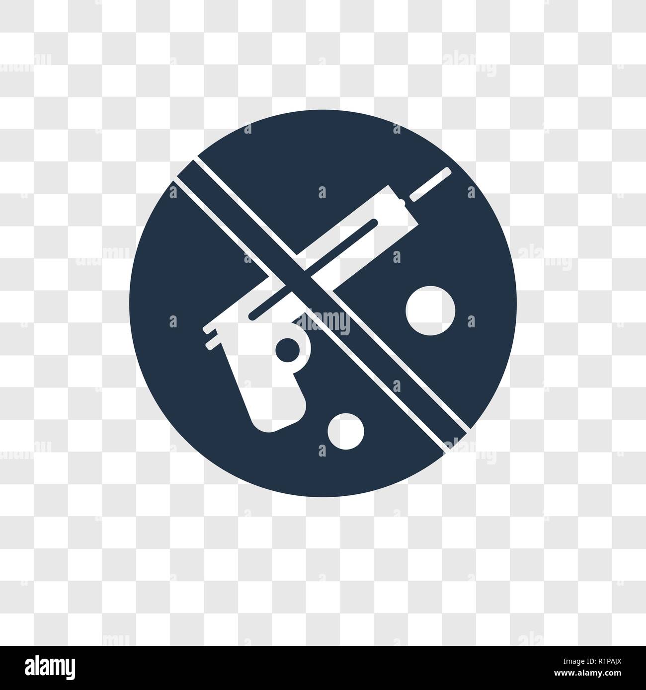Weapons vector icon isolated on transparent background, Weapons ...