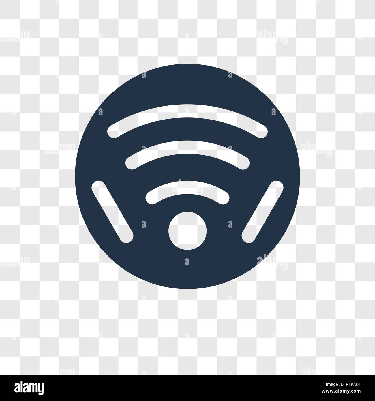 Wireless vector icon isolated on transparent background, Wireless ...