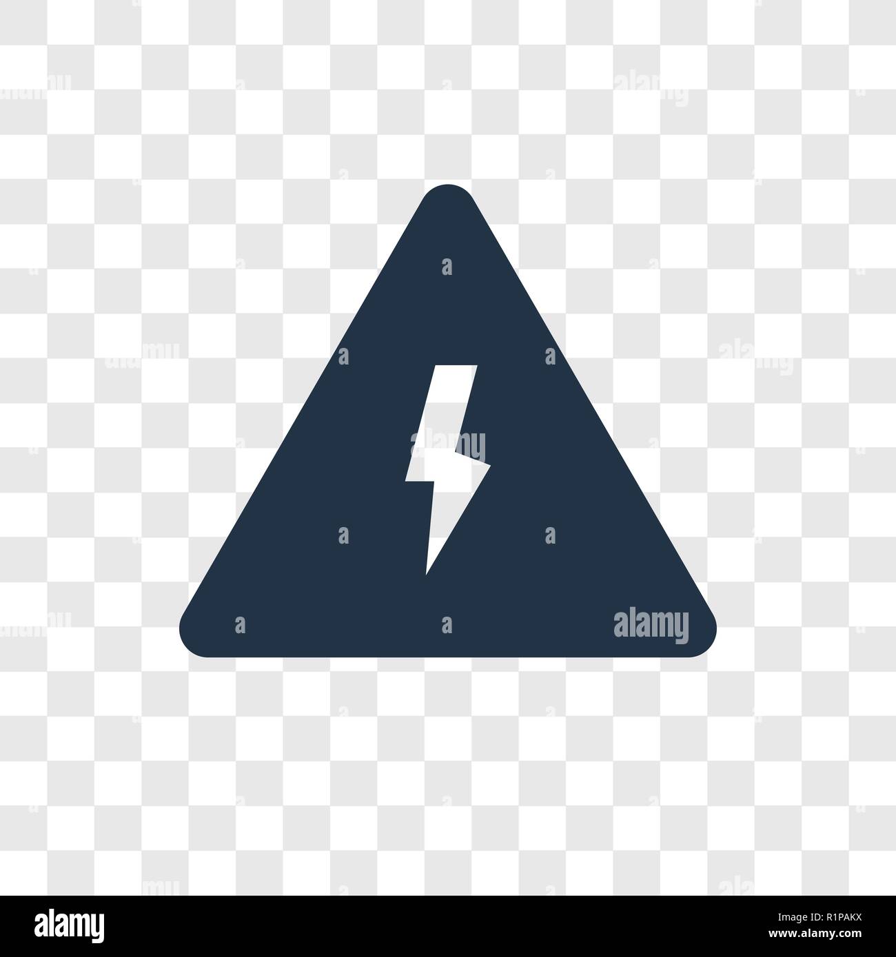 Electricity vector icon isolated on transparent background, Electricity ...