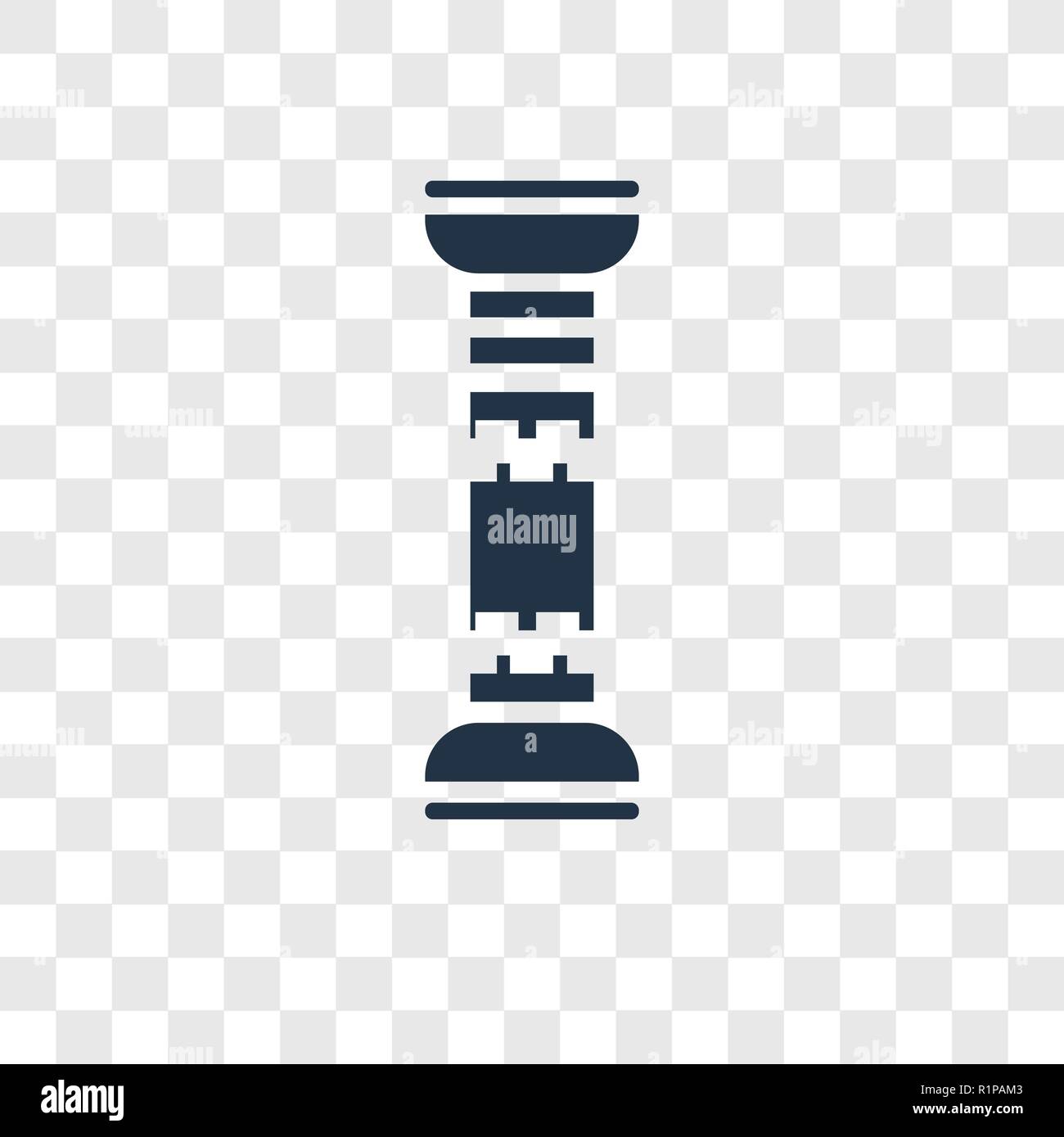 Pillars vector icon isolated on transparent background, Pillars ...
