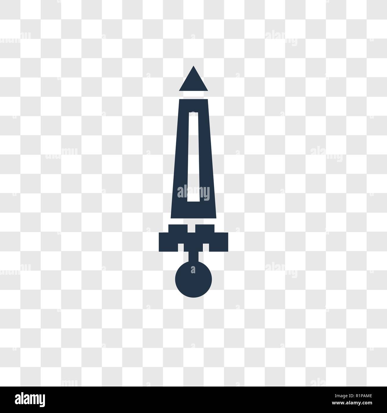 Sword vector icon isolated on transparent background, Sword ...