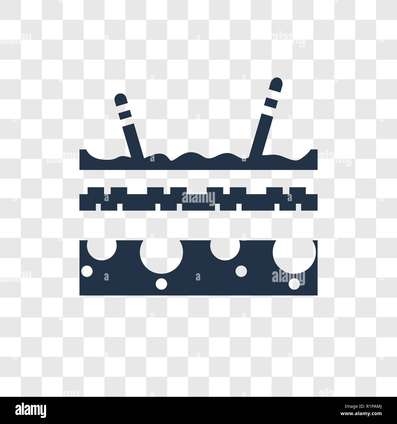 Fossil vector icon isolated on transparent background, Fossil ...