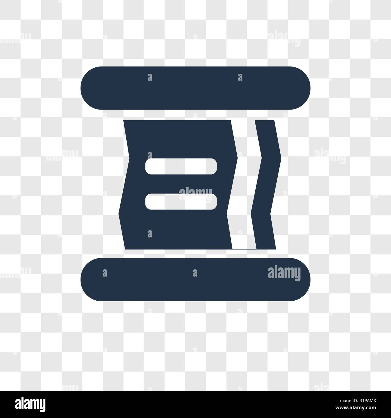 Paper vector icon isolated on transparent background, Paper ...