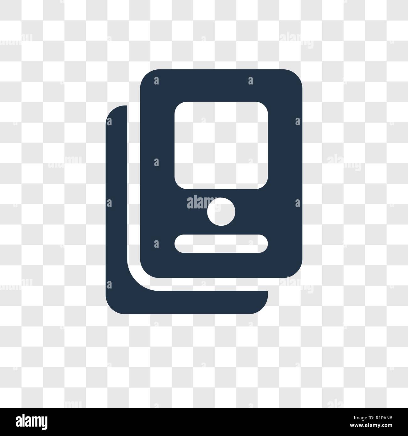 Book vector icon isolated on transparent background, Book transparency ...