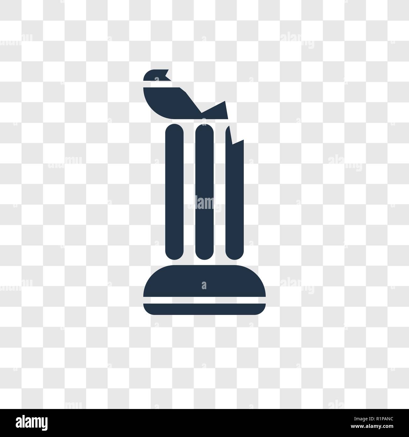 Column vector icon isolated on transparent background, Column ...