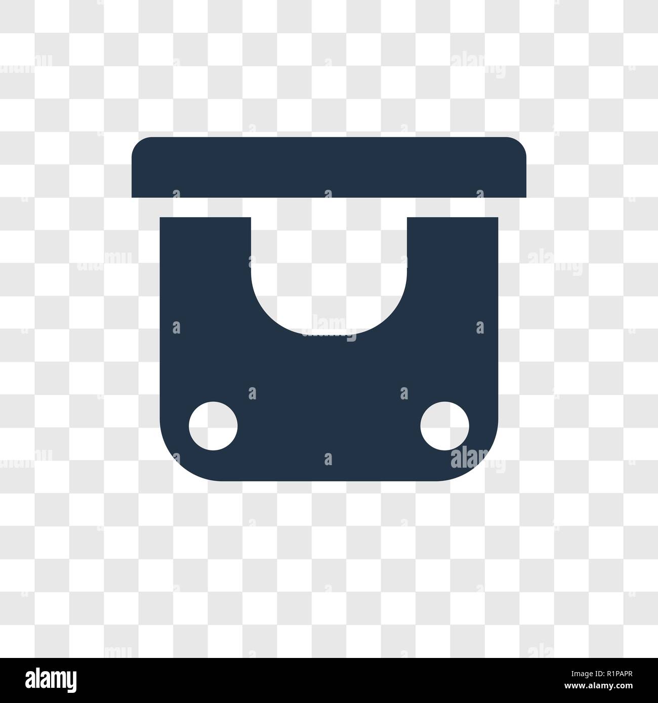 Box vector icon isolated on transparent background, Box transparency ...
