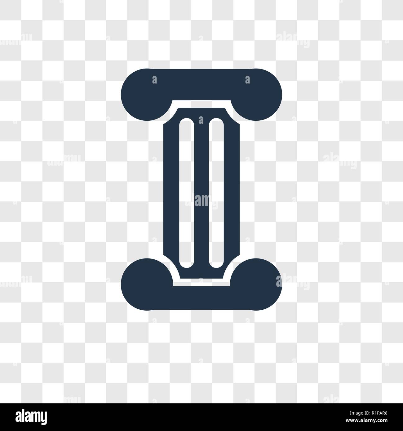 Columns vector icon isolated on transparent background, Columns ...