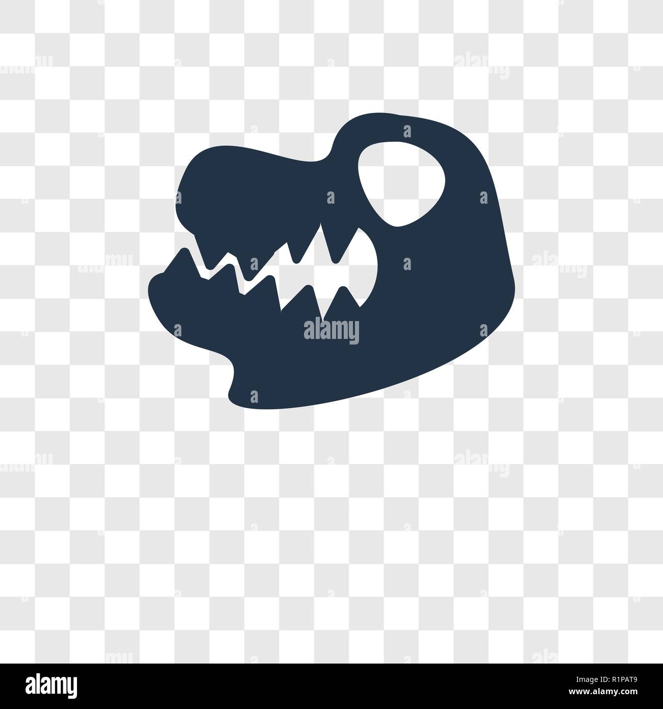 Skull vector icon isolated on transparent background, Skull ...