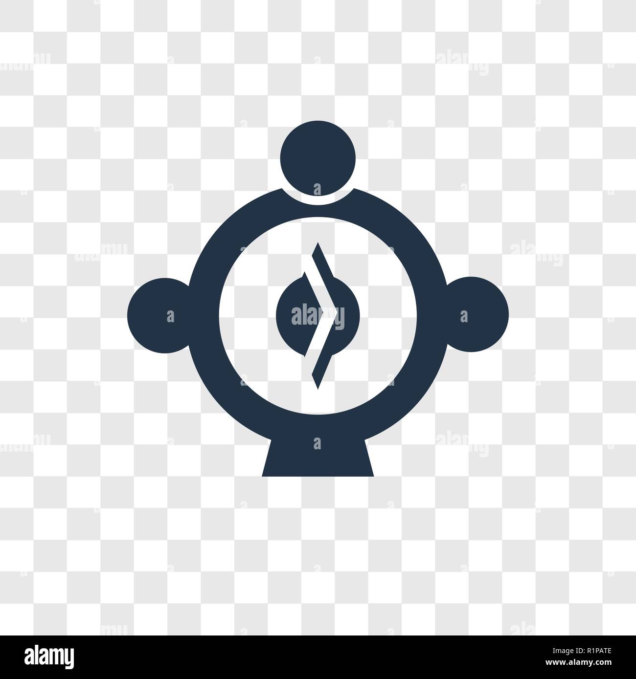 Compass vector icon isolated on transparent background, Compass ...