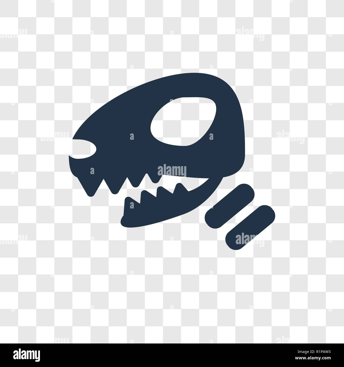 Dinosaur vector icon isolated on transparent background, Dinosaur ...