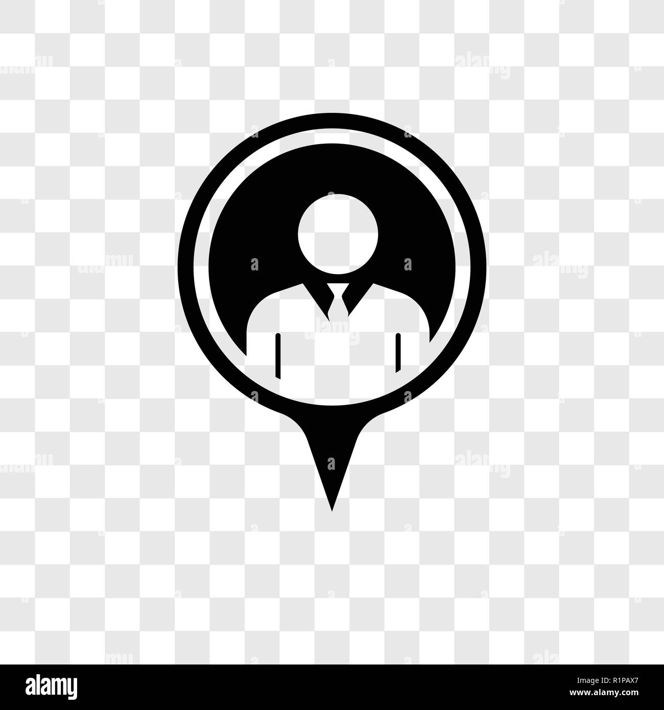 Follower vector icon isolated on transparent background, Follower ...