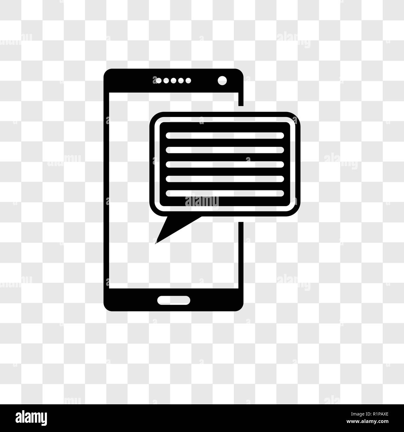 Comment vector icon isolated on transparent background, Comment ...