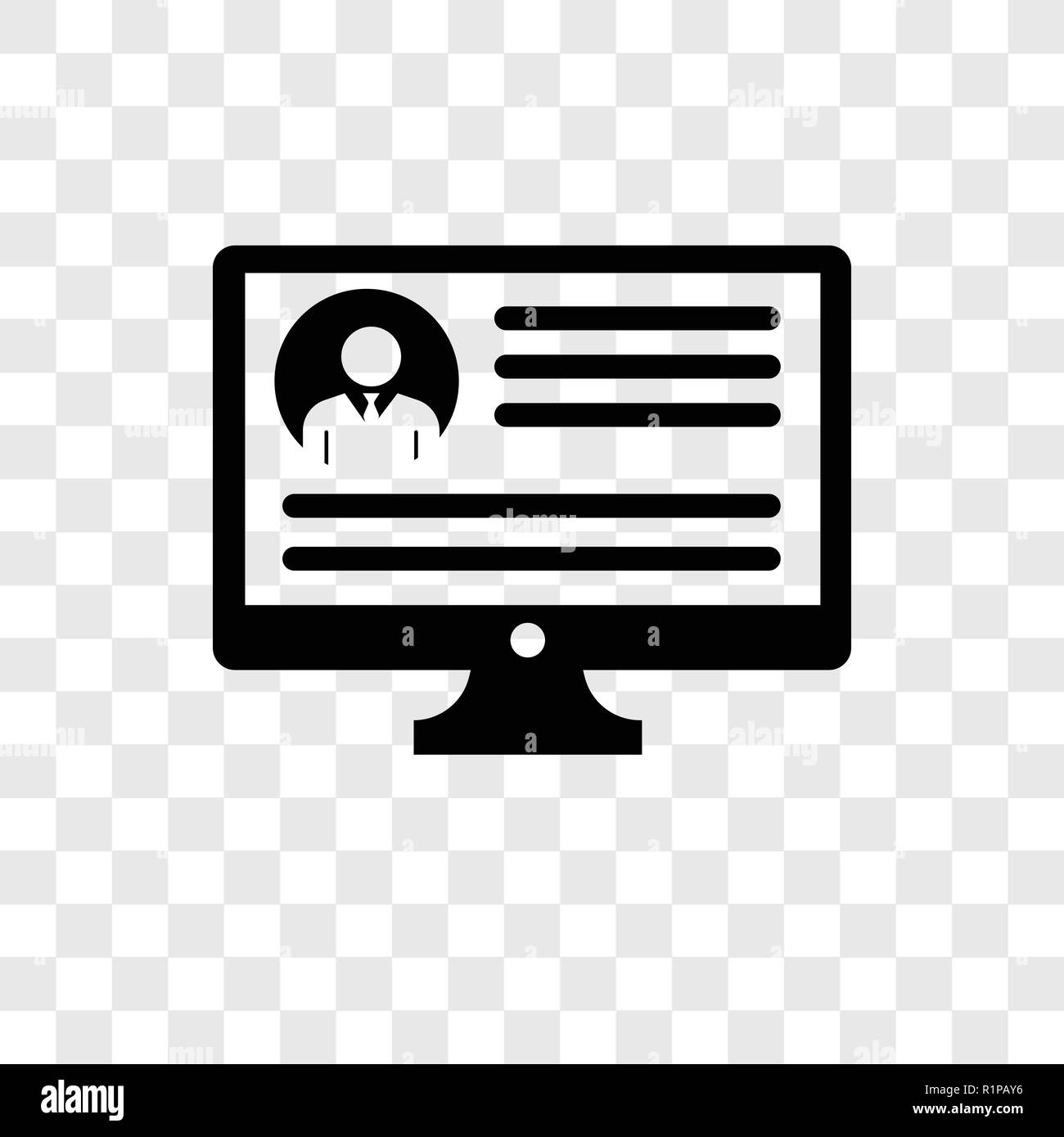 Visitor vector icon isolated on transparent background, Visitor ...