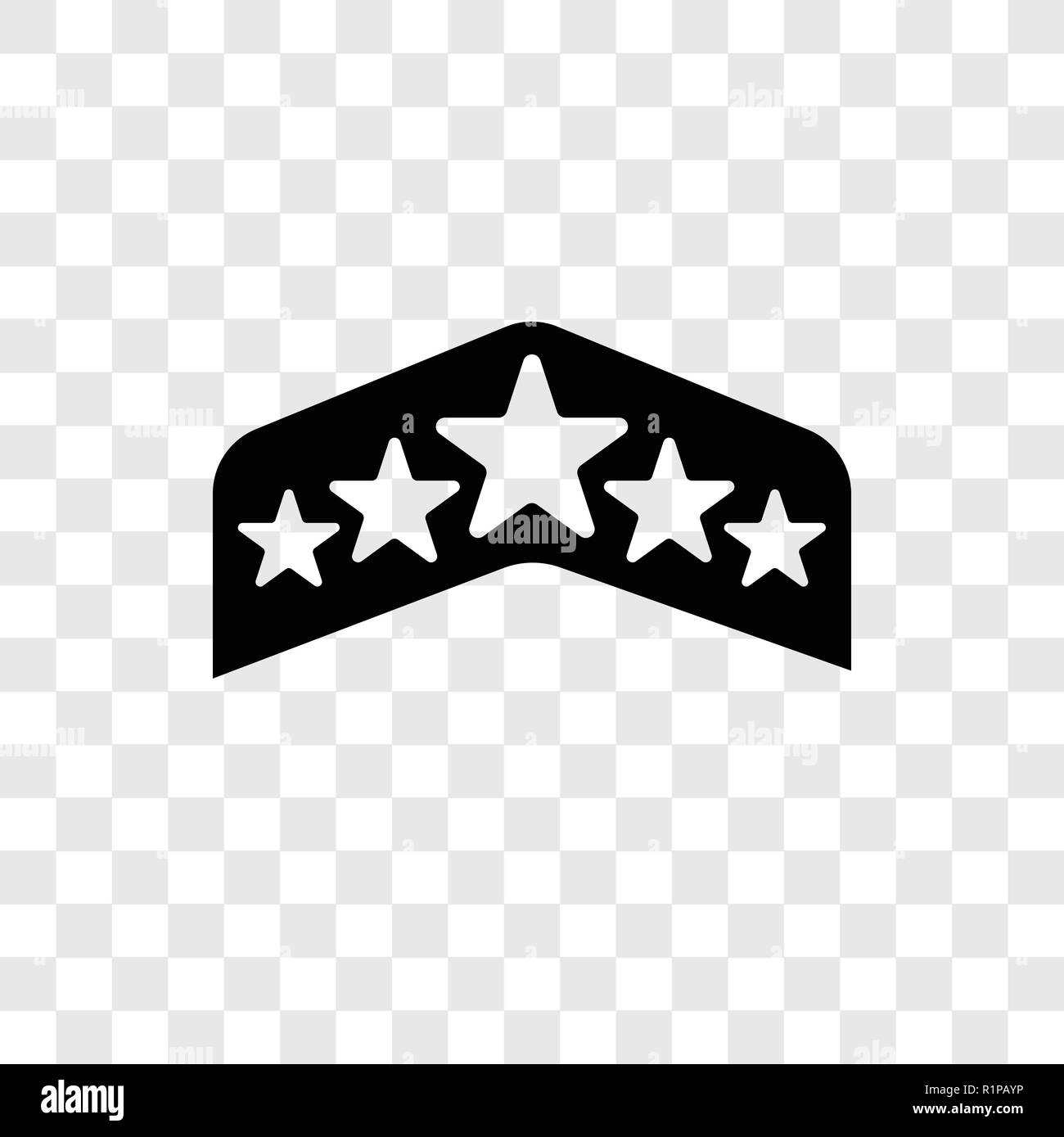 Rating vector icon isolated on transparent background, Rating ...