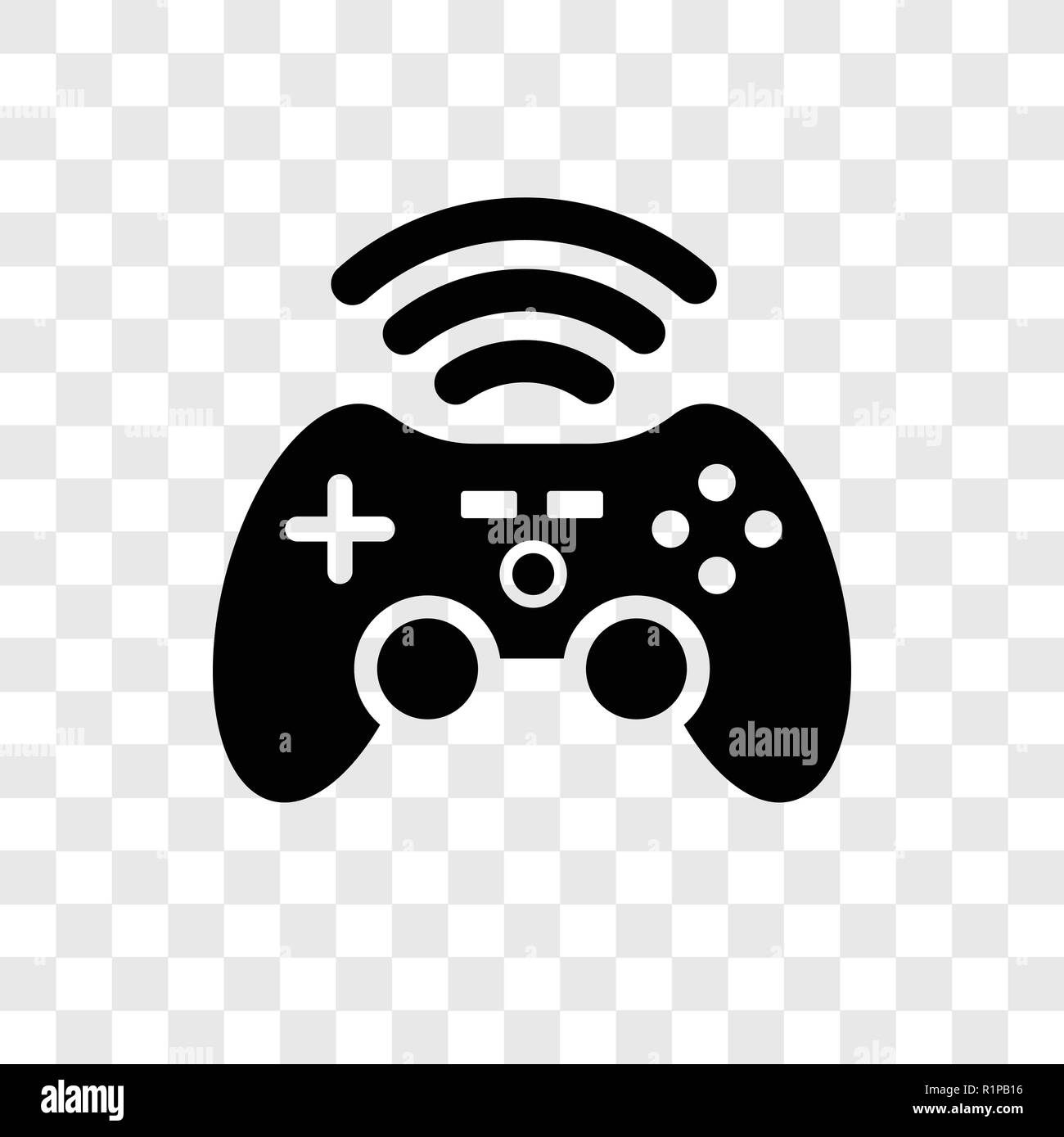 Gameplay vector icon isolated on transparent background, Gameplay ...